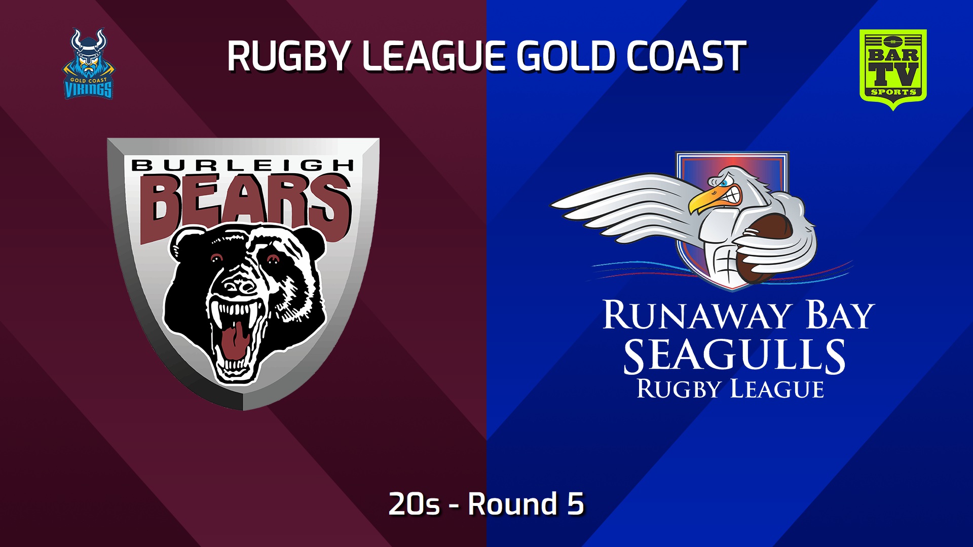 VIDEO: Gold Coast Round 5 - 20s - Burleigh Bears v Runaway Bay Seagulls