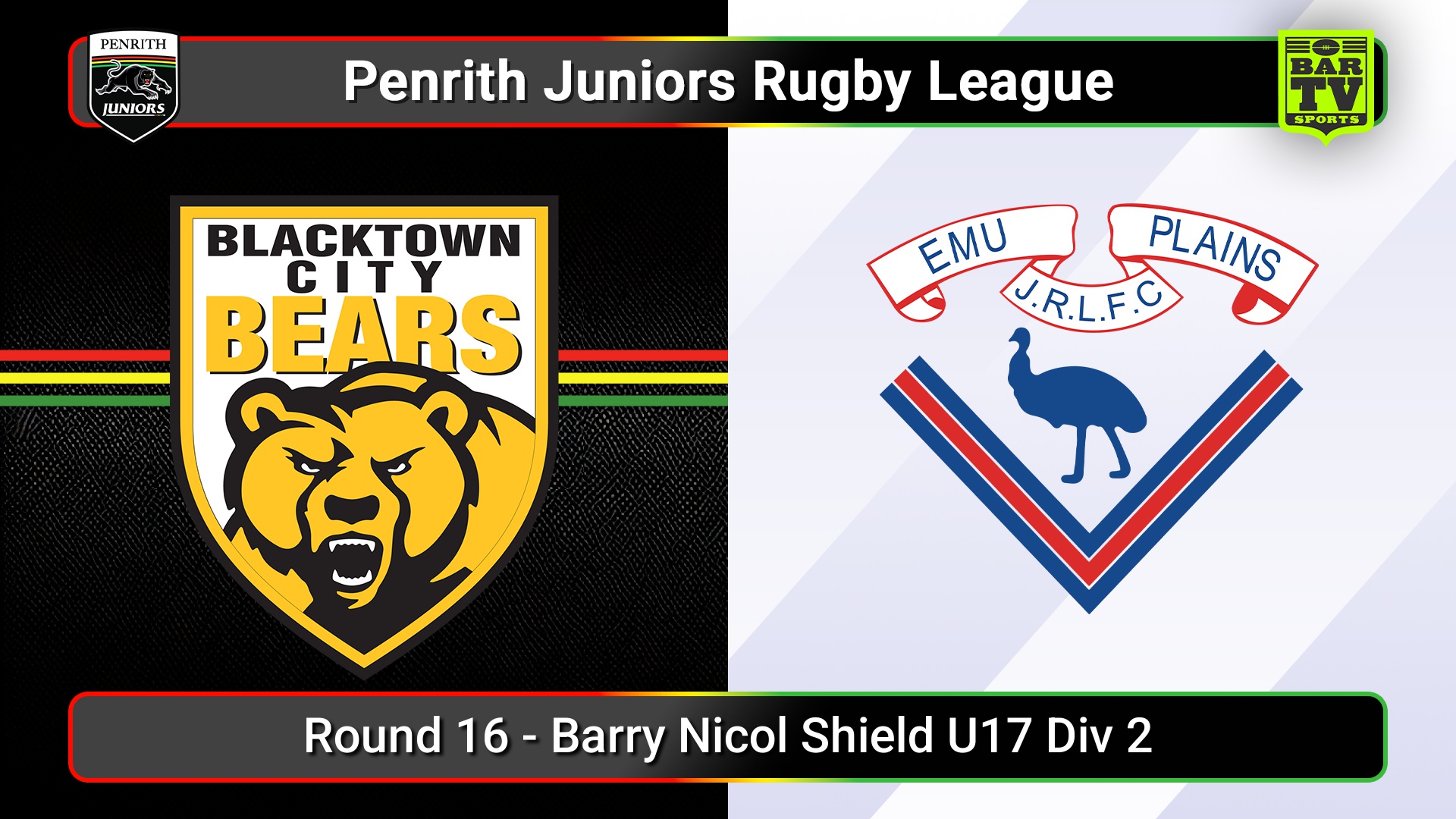 VIDEO: Penrith & District Junior Rugby League Round 16 - Barry Nicol ...