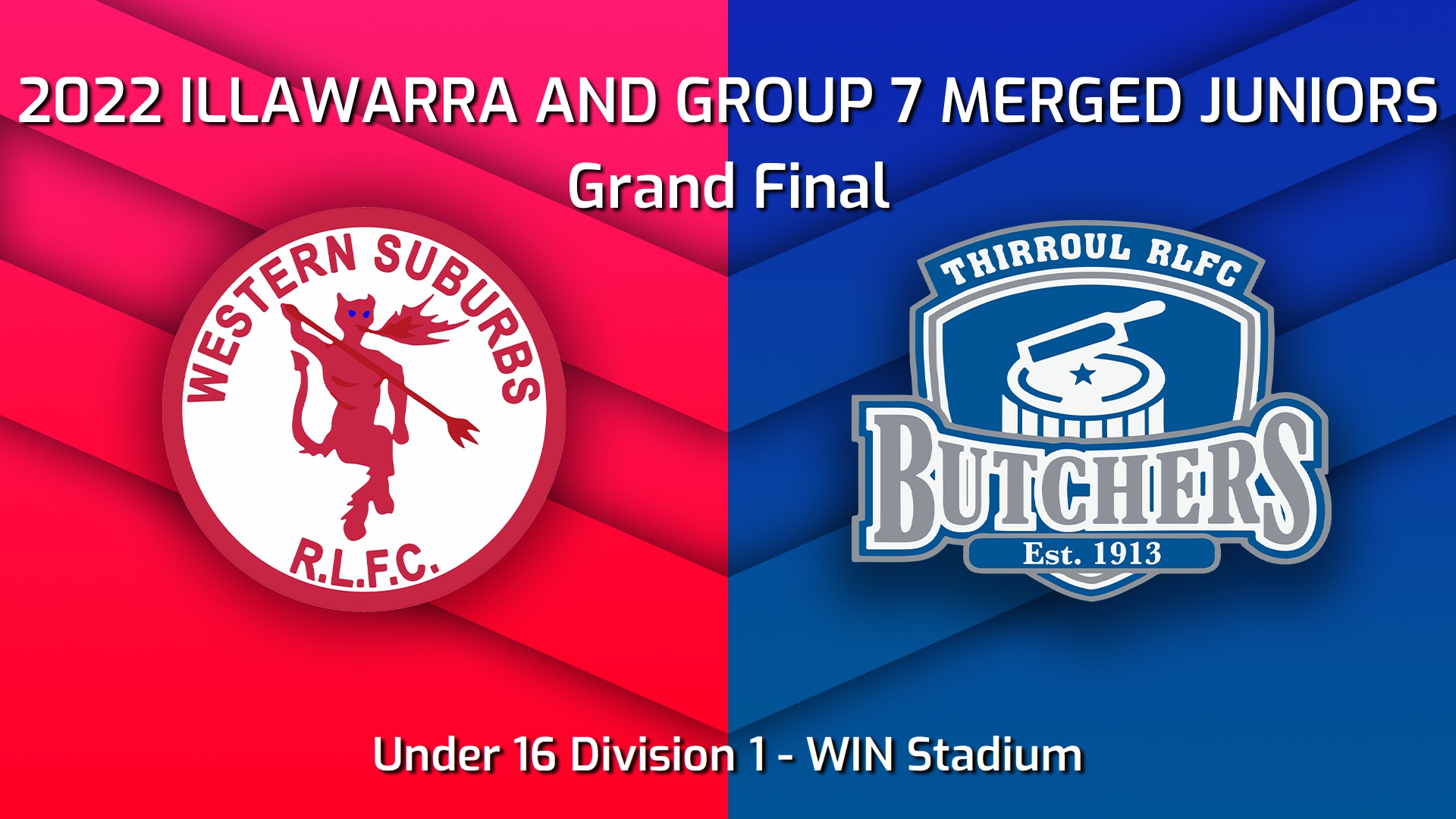 MATCH CENTRE: 2022 Illawarra and Group 7 Merged Juniors - U16 Division 1 Grand Final - Western ...