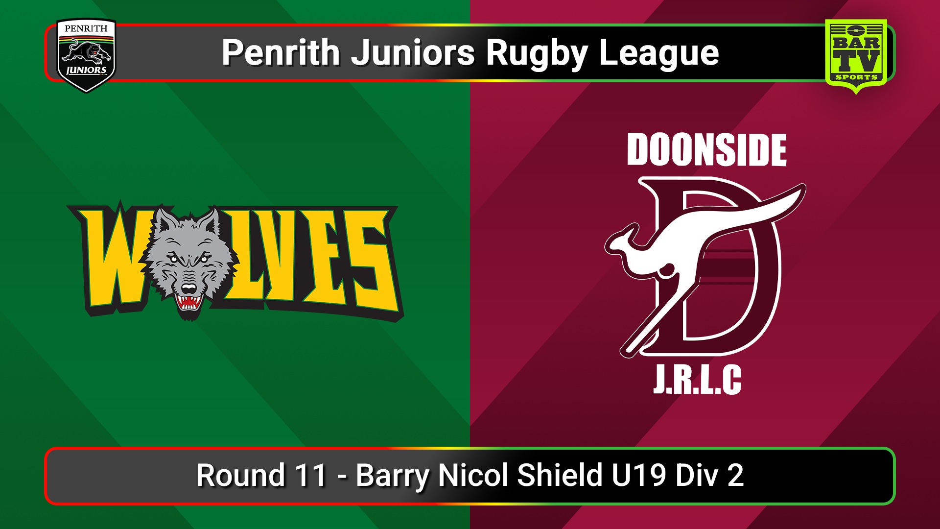 VIDEO: Penrith & District Junior Rugby League Round 11 - Barry Nicol ...