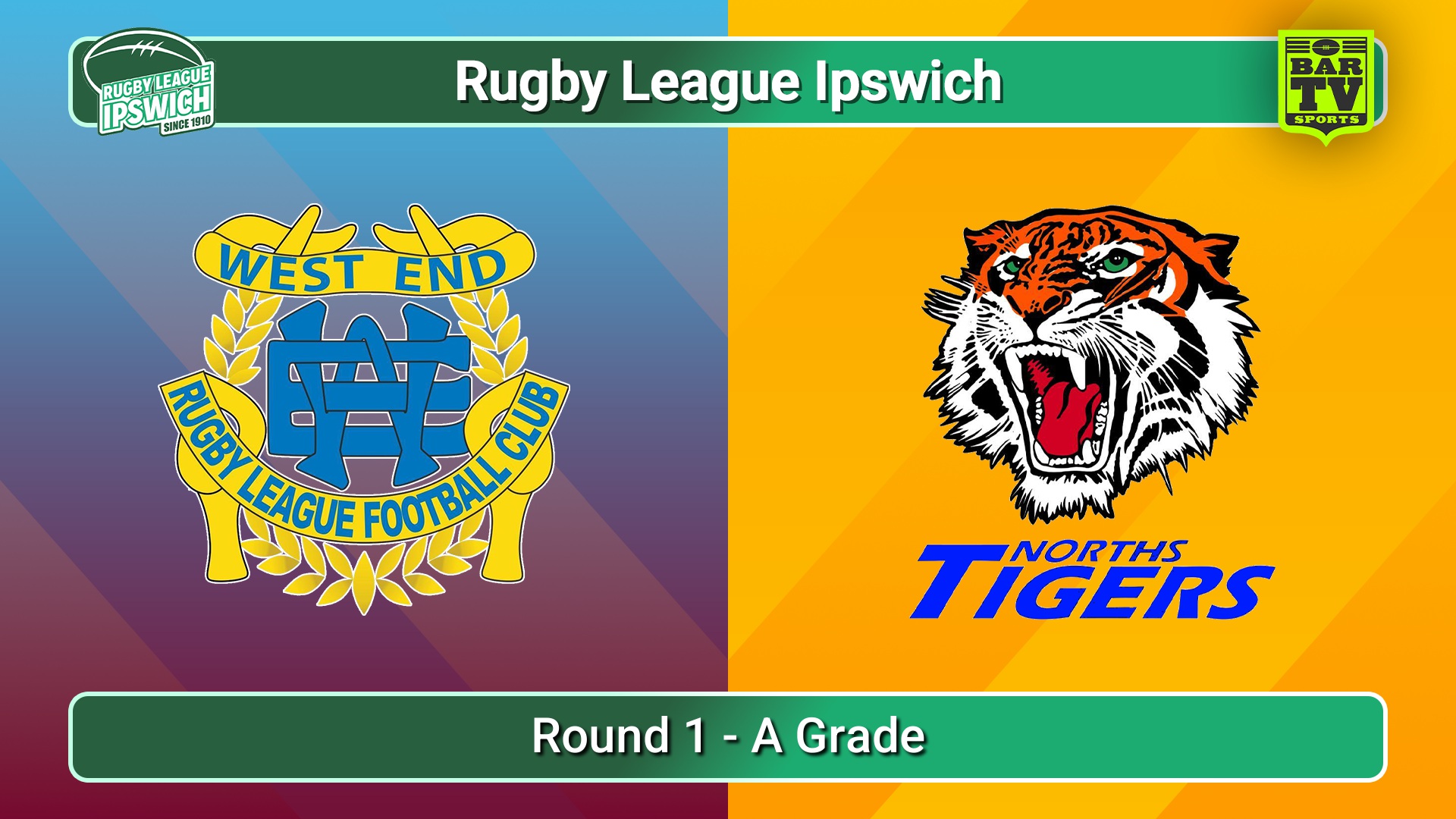 VIDEO: Rugby League Ipswich Round 5 - A Grade - Norths Tigers v West End