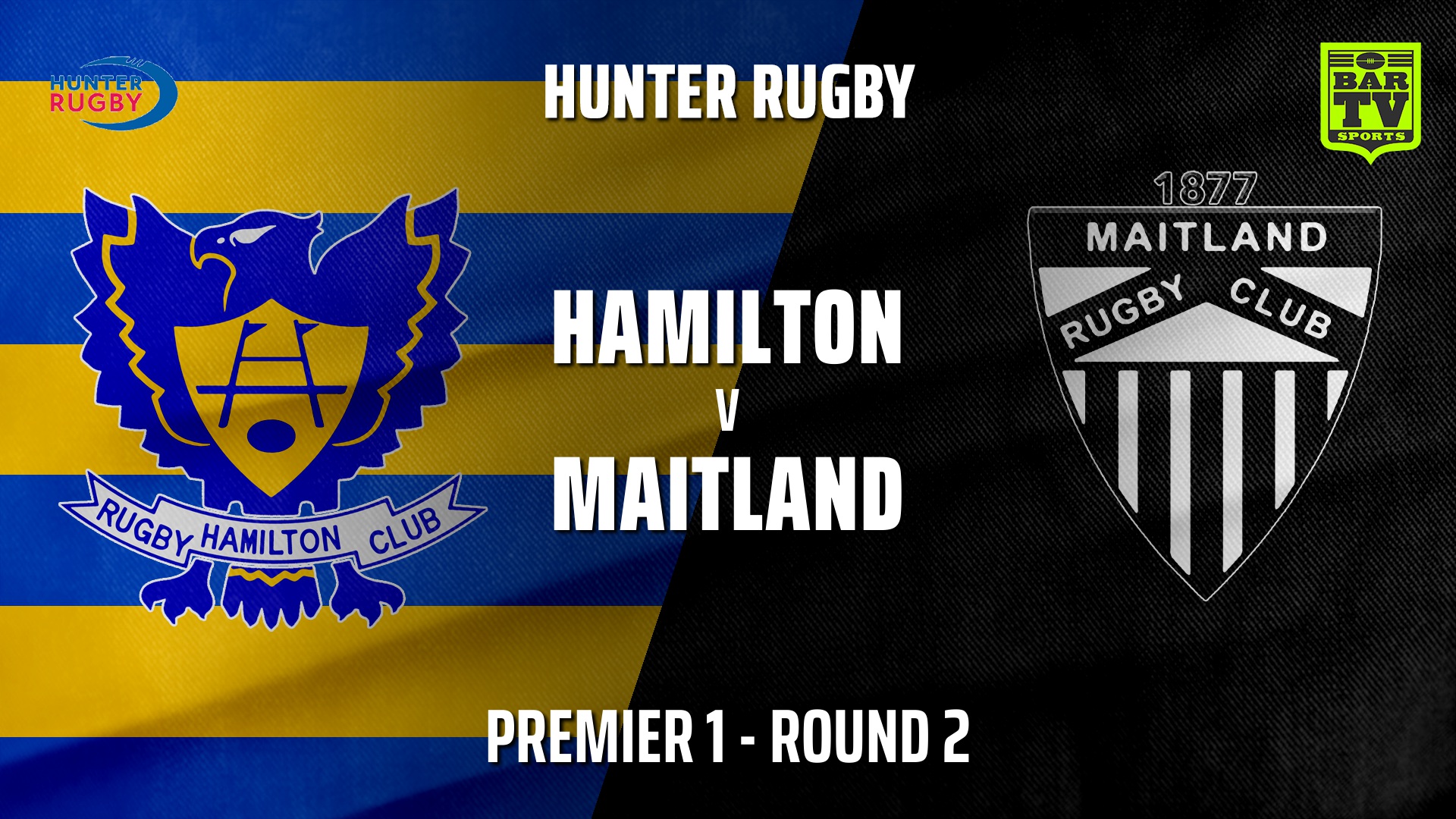 VIDEO: HRU Round 2 - Premier 1 - Hamilton Hawks v Maitland