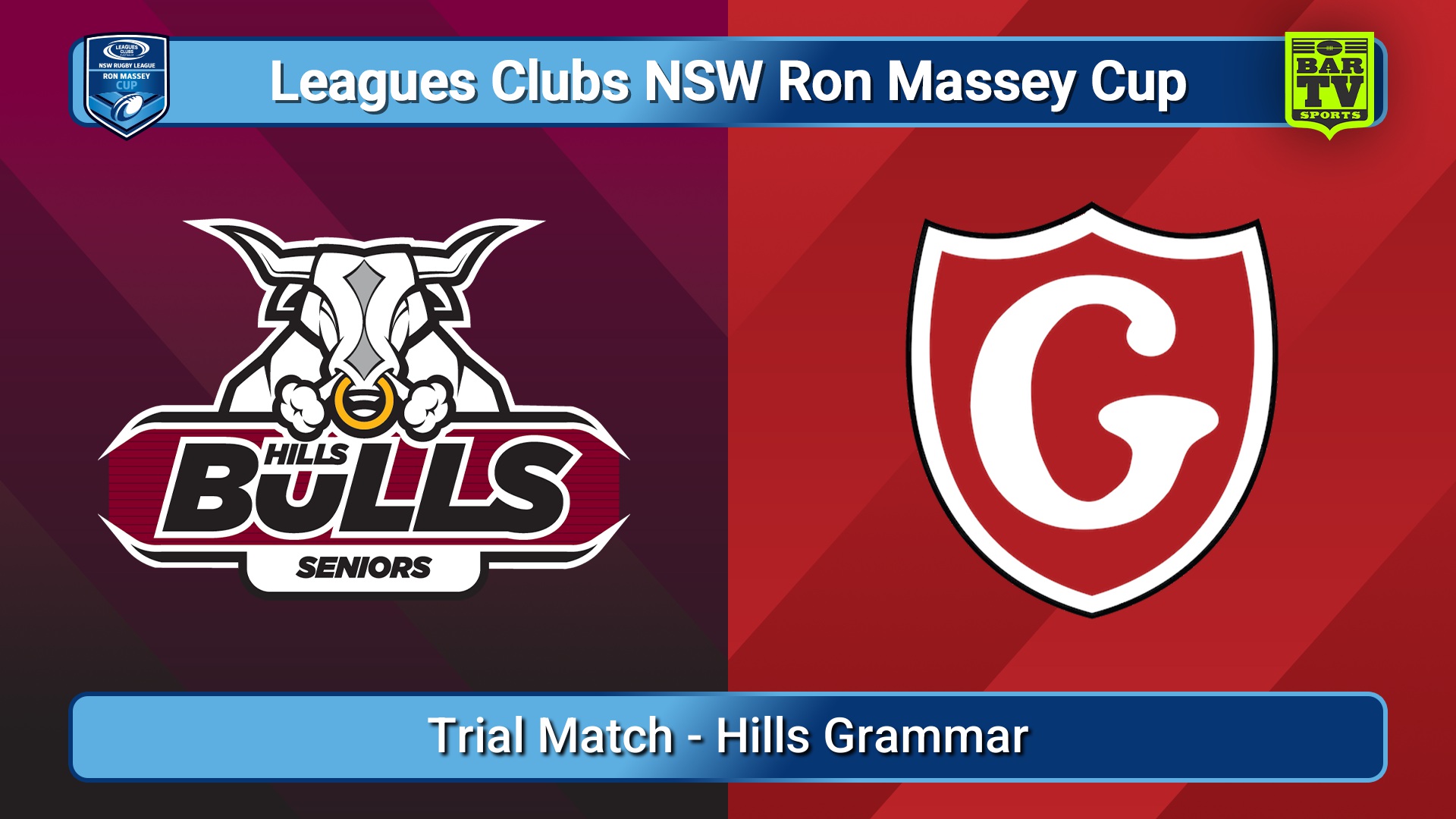 VIDEO: Ron Massey Cup Round 1 - Glebe Dirty Reds v Hills Bulls