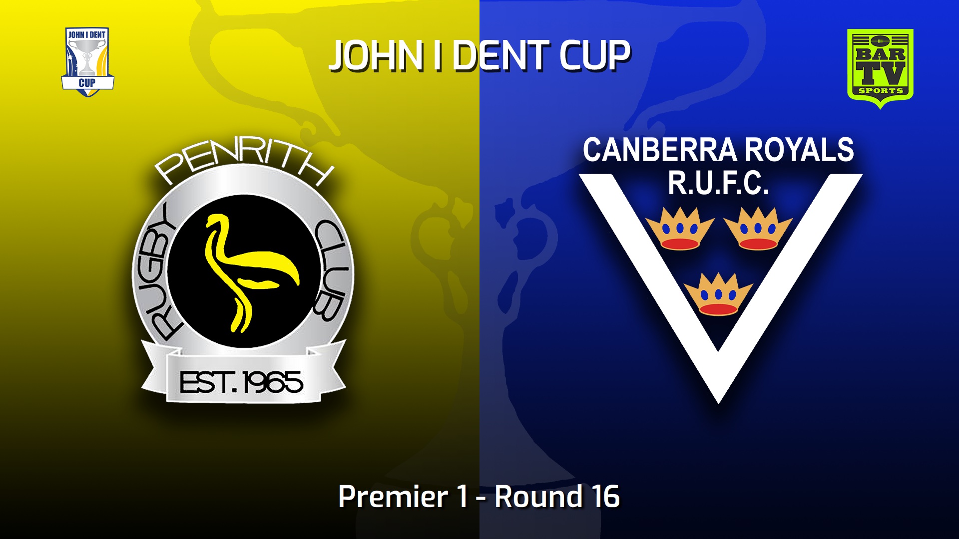 BUY GAME: John I Dent (ACT) Round 16 - Premier 1 - Penrith Emus v ...