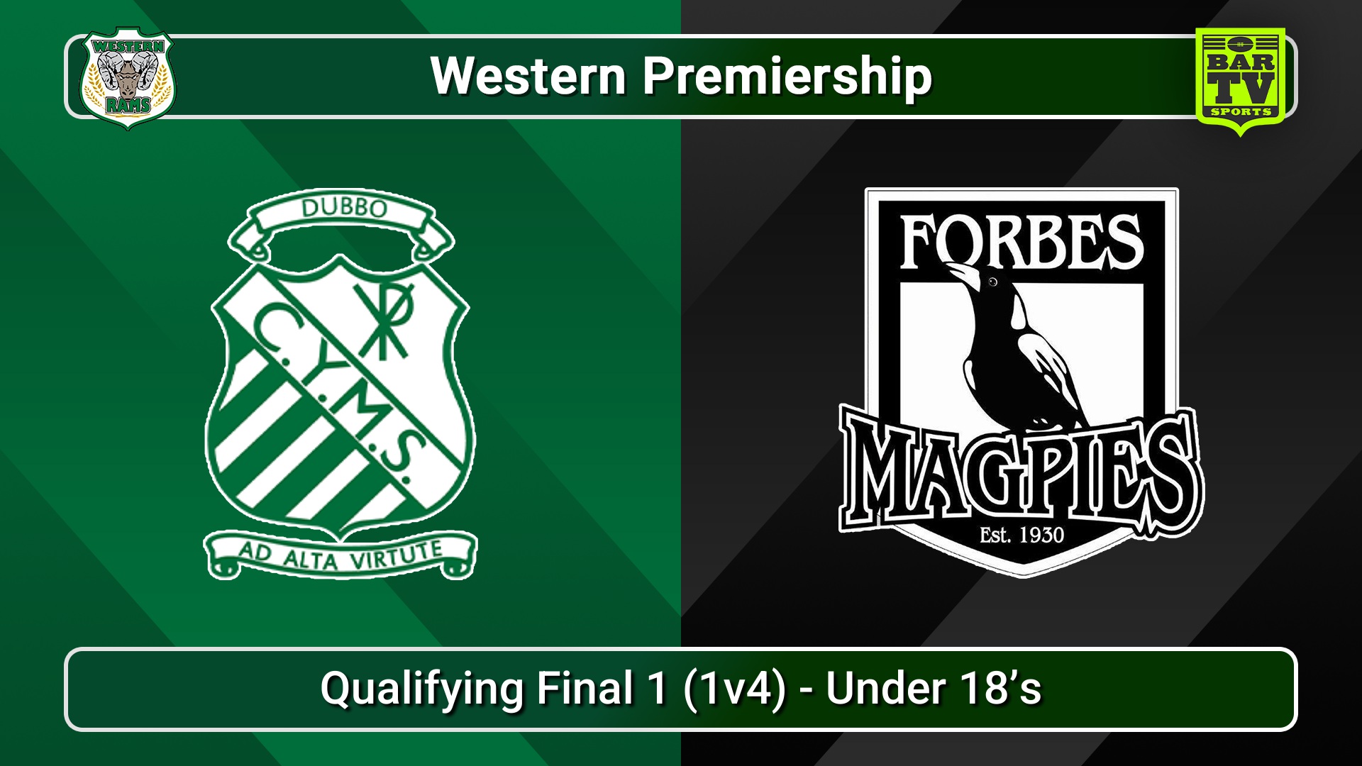 VIDEO: Western Premiership Qualifying Final 1 (1v4) - Under 18’s ...
