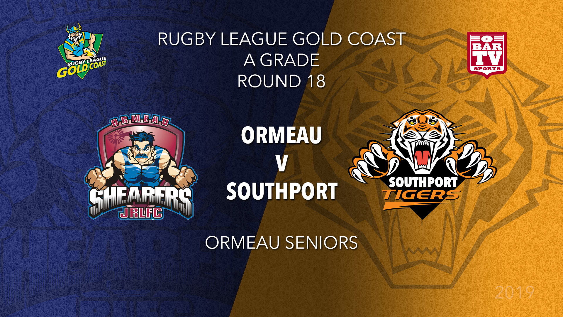 VIDEO: RLGC Round 18 - A Grade - Ormeau Shearers v Southport Tigers