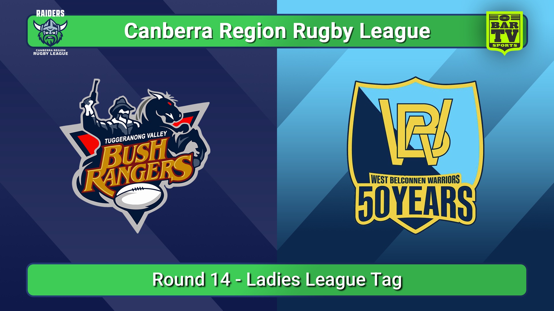 VIDEO: Canberra Round 14 - Ladies League Tag - Tuggeranong Bushrangers ...