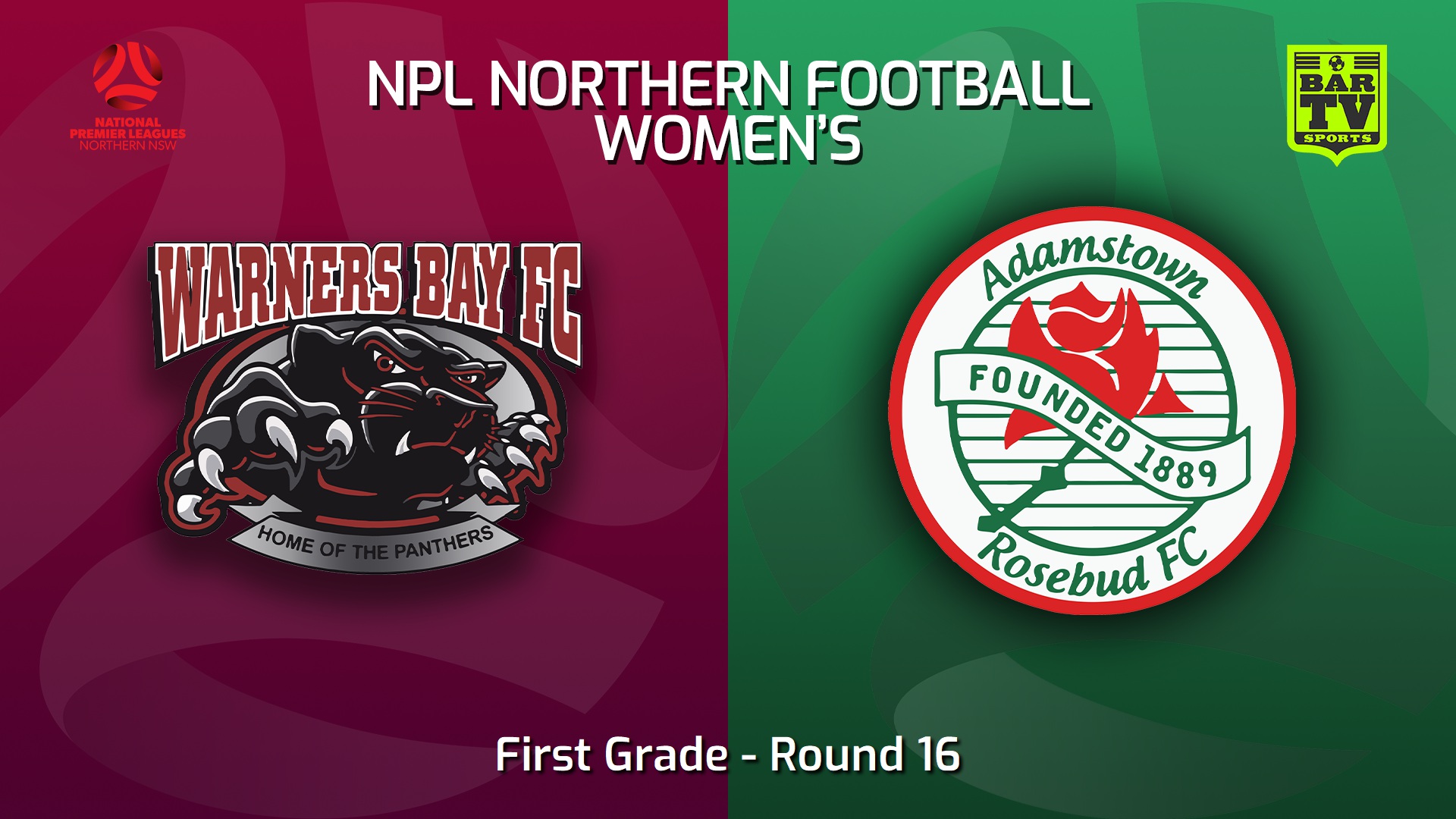 VIDEO: NNSW NPLW Round 16 - Warners Bay FC W v Adamstown Rosebud FC